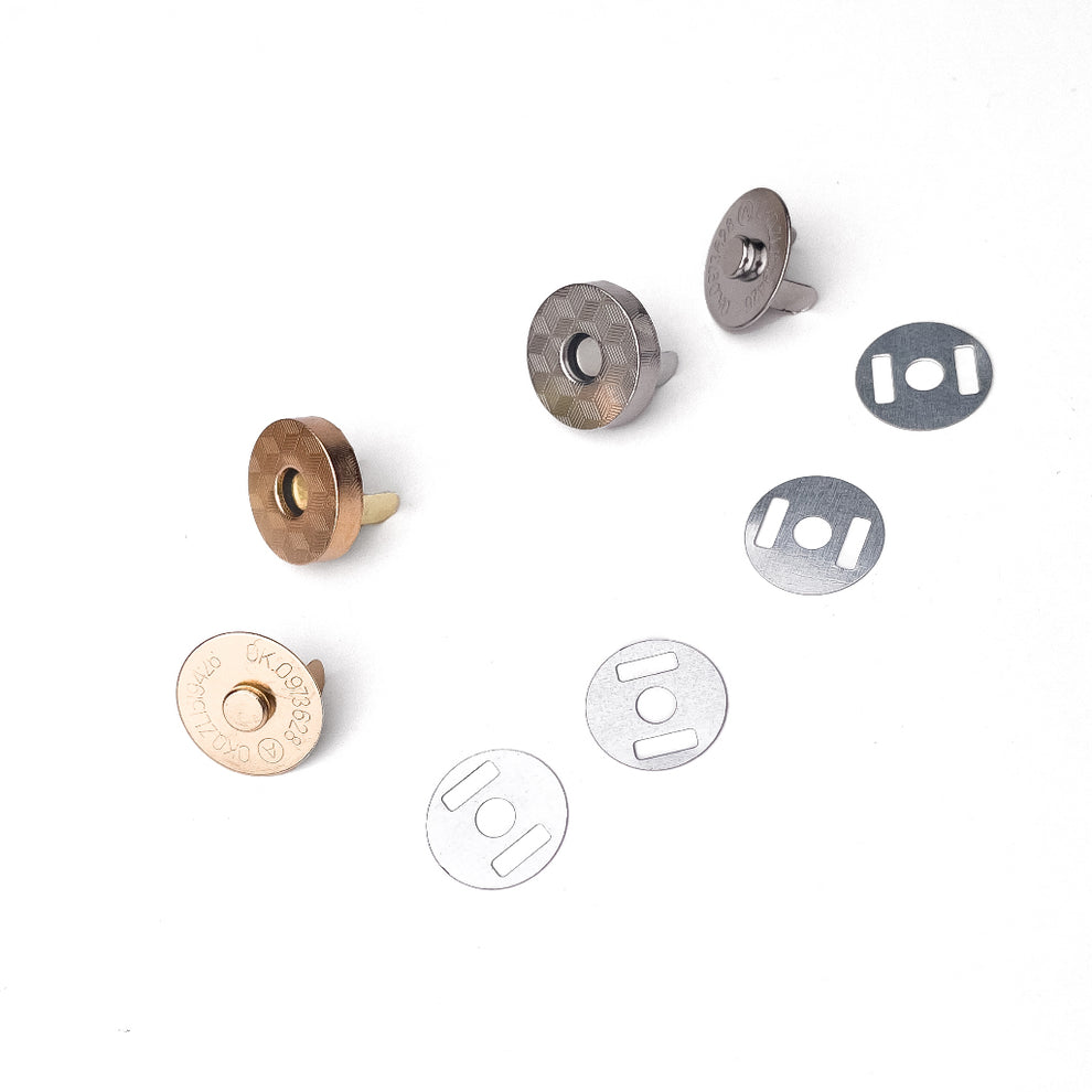 Magnetic Snap Button 18mm Buttons Clasp Sew Fastener Closure DIY Purse ...